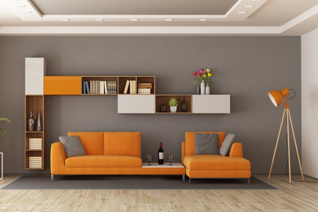 Qué colores combinan con el naranja para decorar una casa